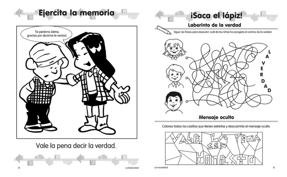 Honestidad Para Colorear